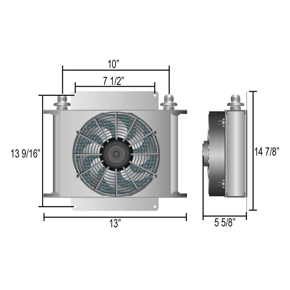 Derale Performance® 15875 - Hyper-Cool Extreme Remote Cooler