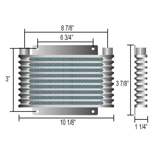 Derale Performance® 13611 - Series 9000 Plate and Fin Transmission ...