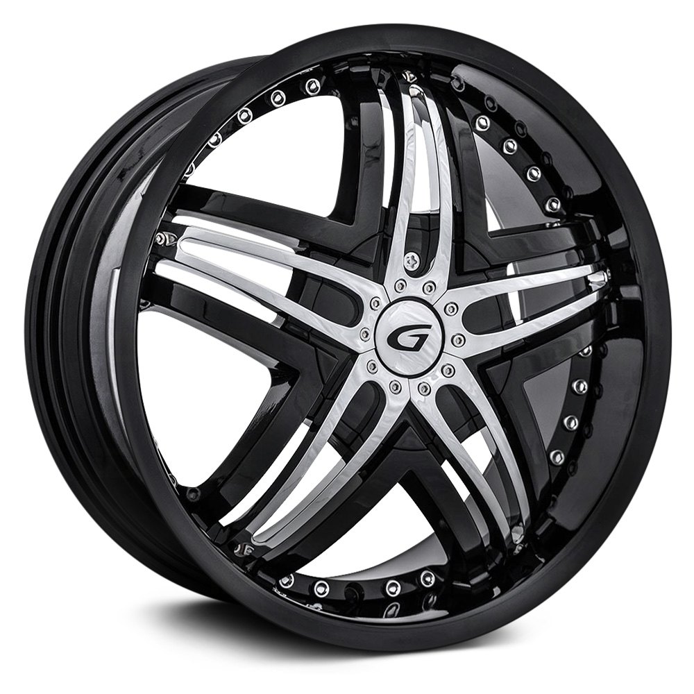 DIABLO® BLITZ Wheels - Black with Chrome Inserts Rims