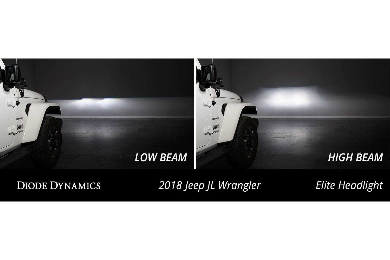 Diode Dynamics® DD5166 - Round Black Elite Series LED Headlights With DRL