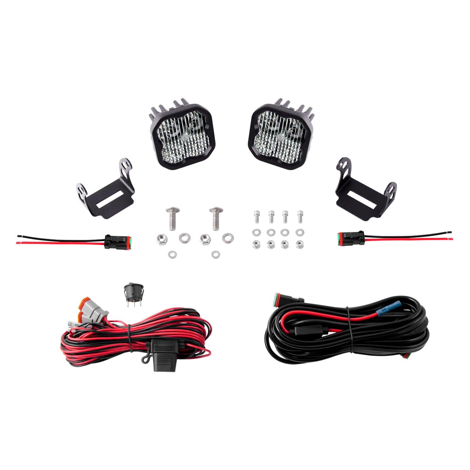 Diode Dynamics® DD7186 - Hood Ditch Mounted Stage Pro Series 3" 2x36W ...