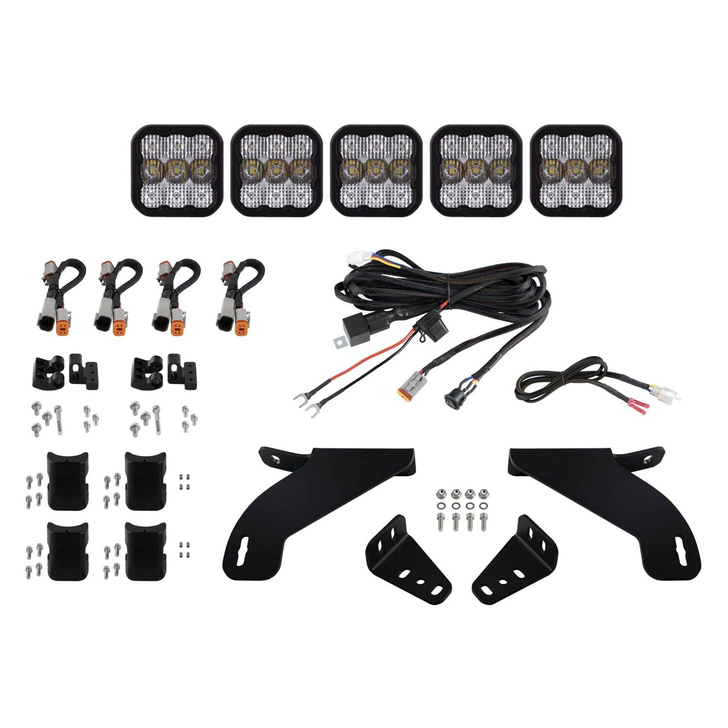 Diode Dynamics® DD7317 - Grille Mounted CrossLink Sport 5-Pod 200W ...