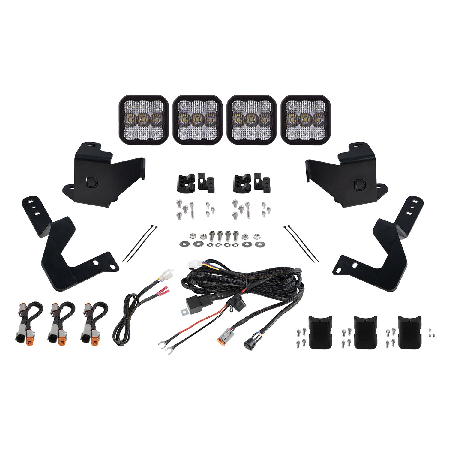 Diode Dynamics® DD7409 - Grille Mounted CrossLink Pro 4-Pod 360W Combo ...