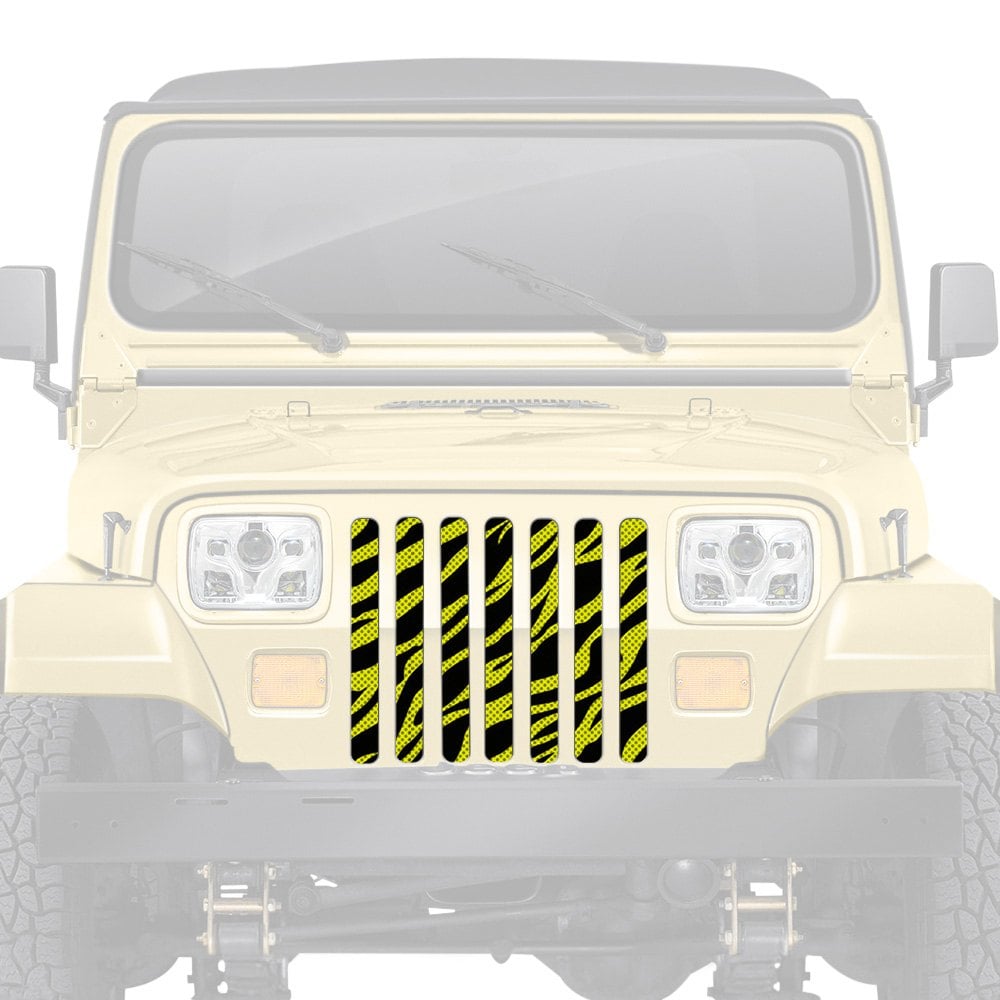 Dirty Acres® PLATYLWZEBRA-YJ - 1-Pc Platinum Yellow Zebra Style ...