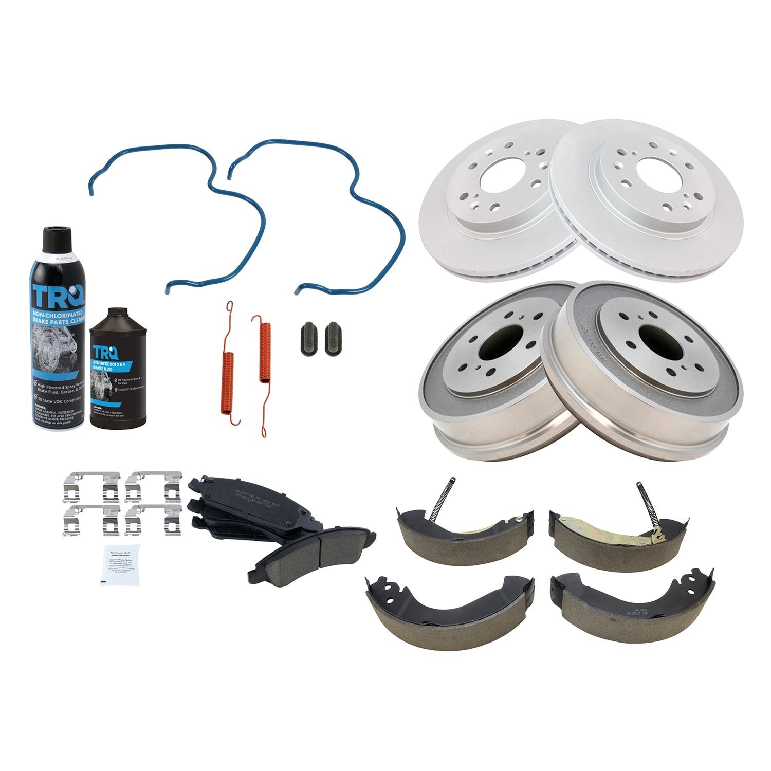 DIY Solutions® BFS05466 - Front and Rear Disc and Drum Brake Kit with ...