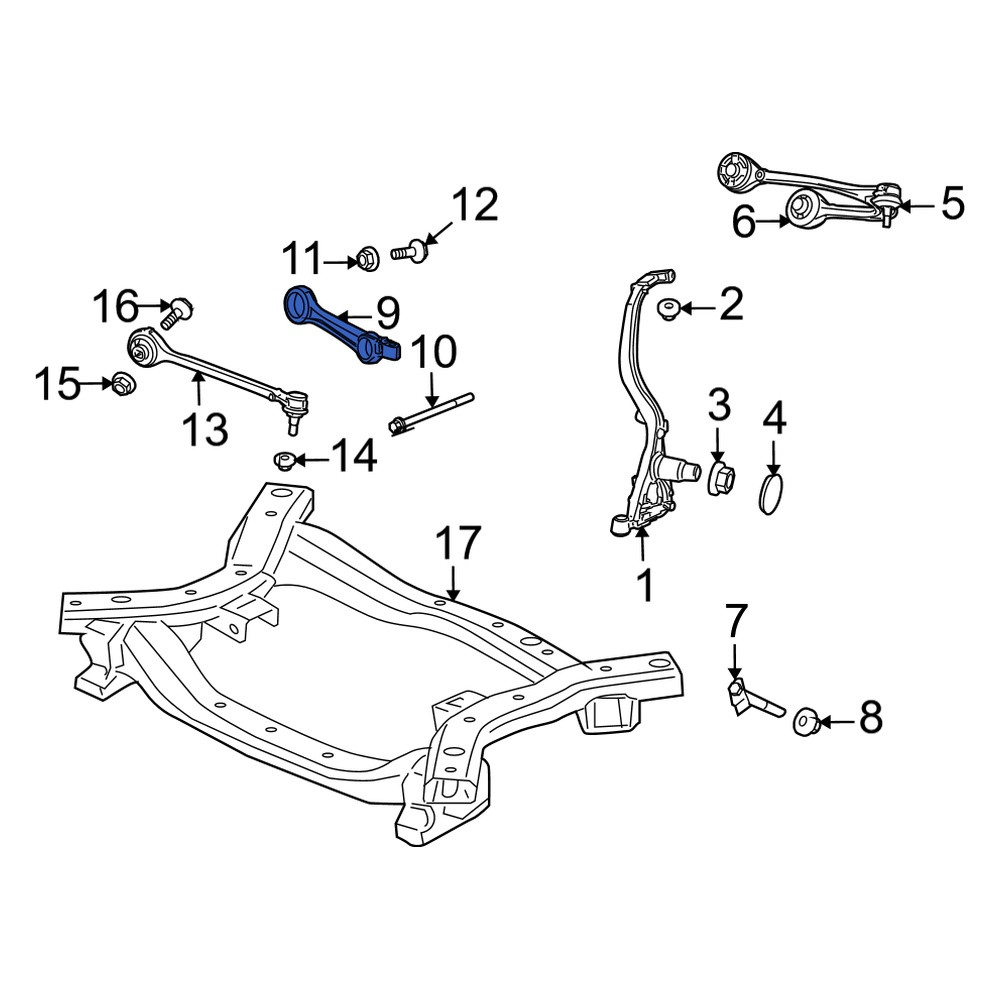 Dodge OE 68184781AA - Rear Lower Forward Suspension Control Arm