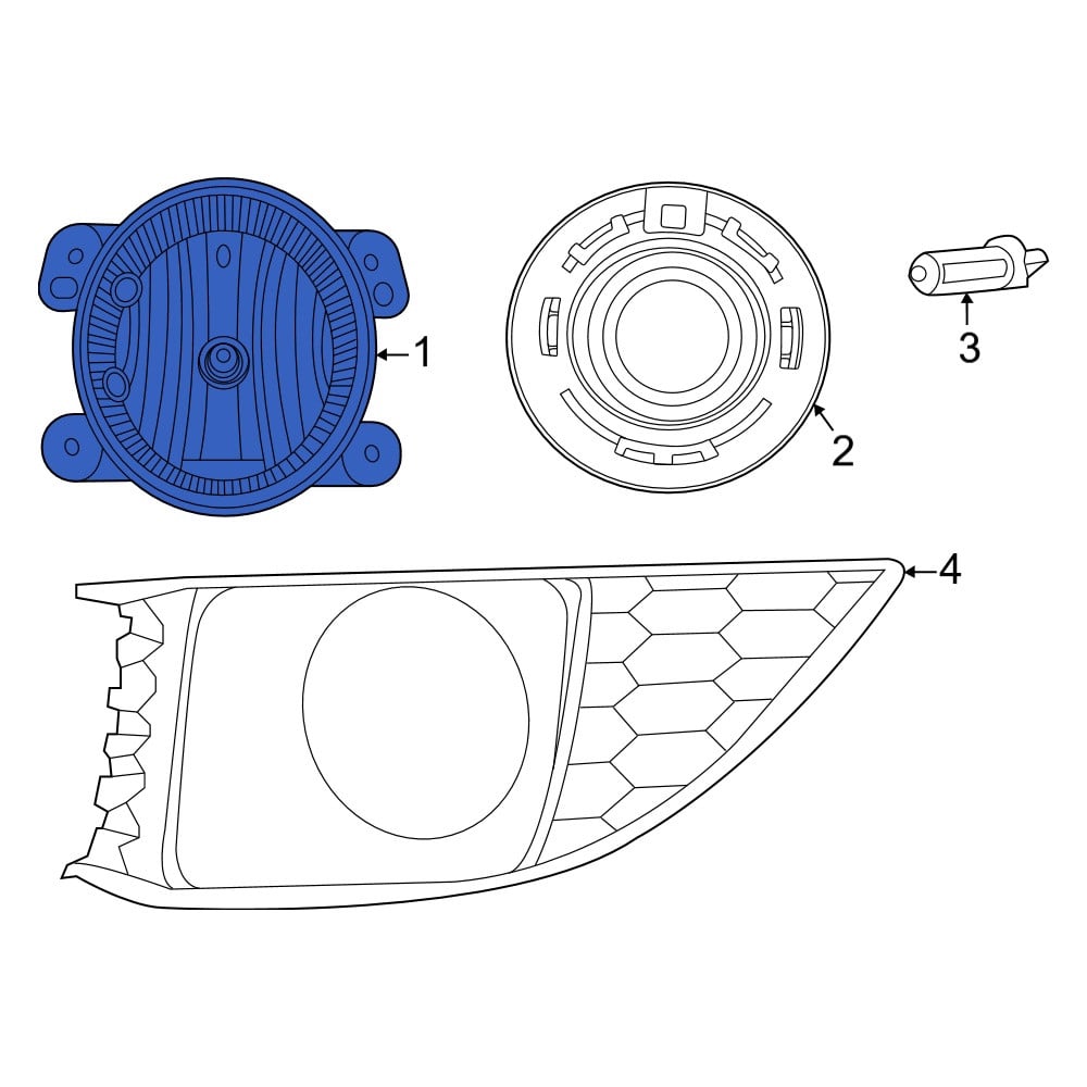 Dodge OE 5182026AA - Front Fog Light