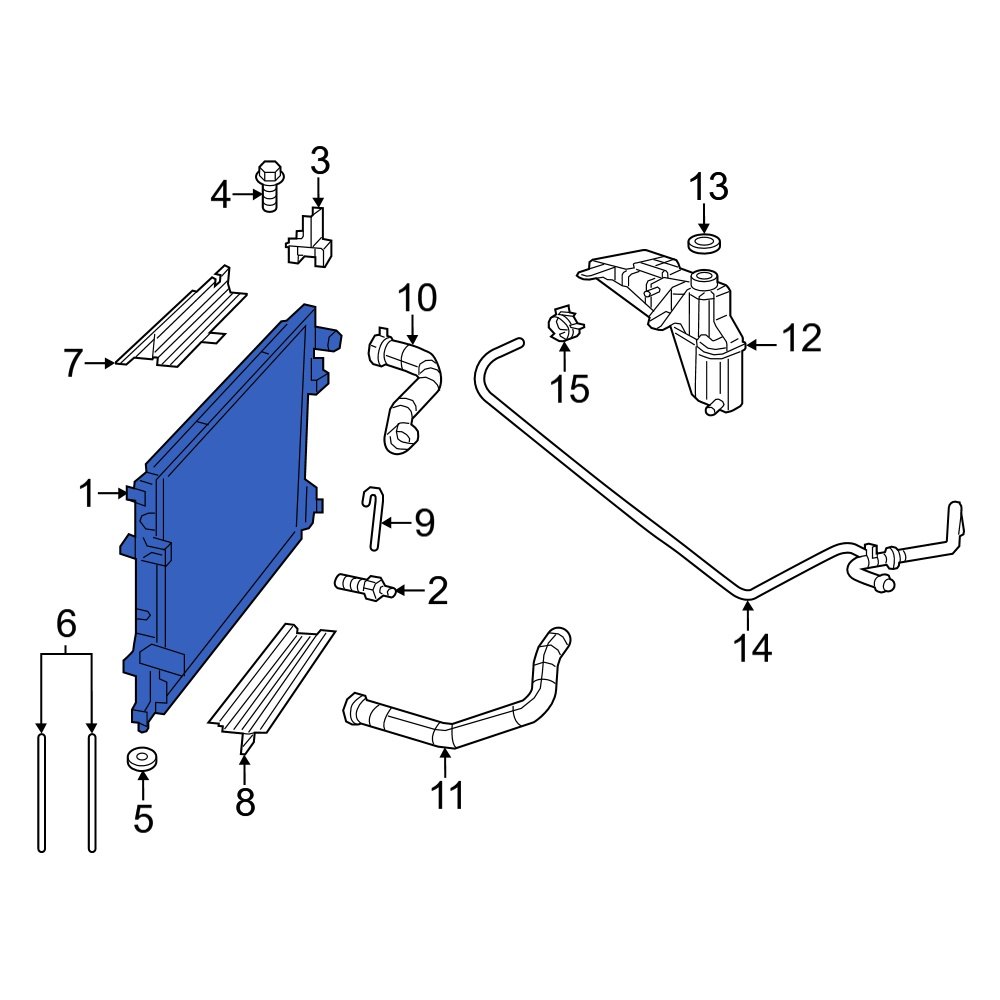 Dodge OE 68050126AB - Radiator