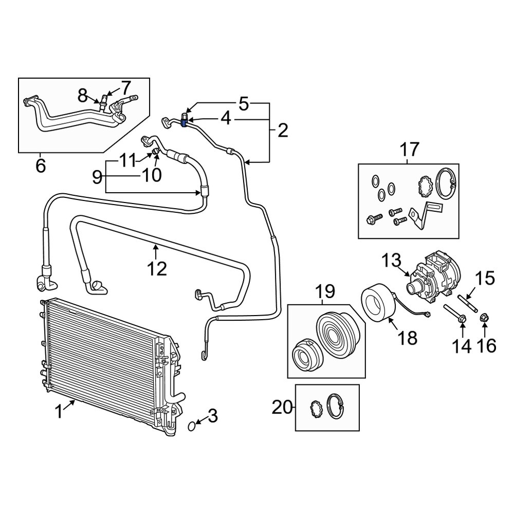 Dodge OE 5179284AA - A/C High Side Charging Adapter