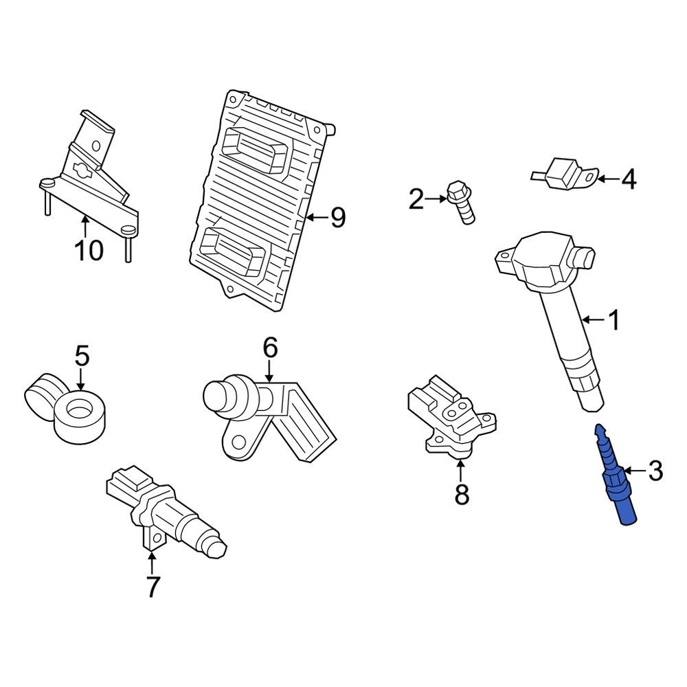 Dodge OE SP149125AF - Spark Plug