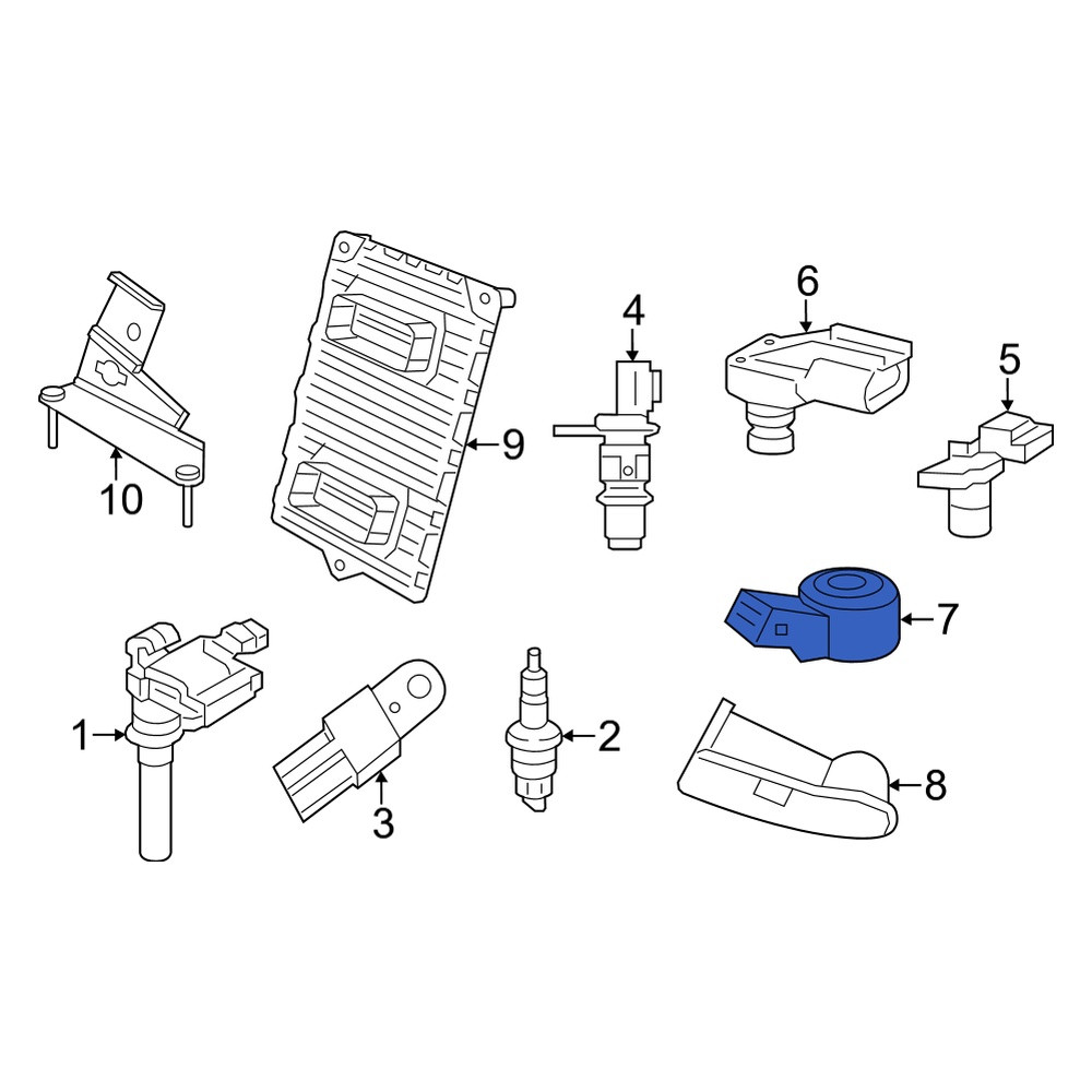 Dodge OE 5033316AB - Ignition Knock (Detonation) Sensor