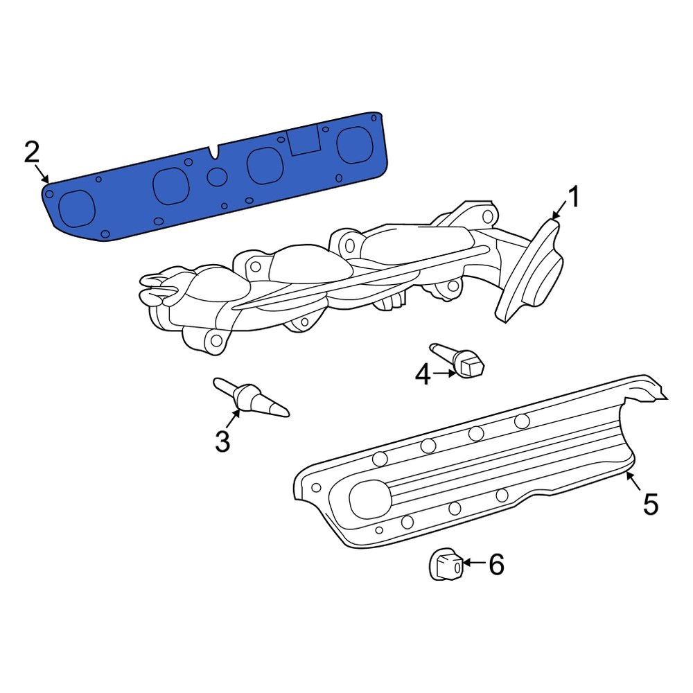 Dodge OE 5045496AA - Right Exhaust Manifold Gasket