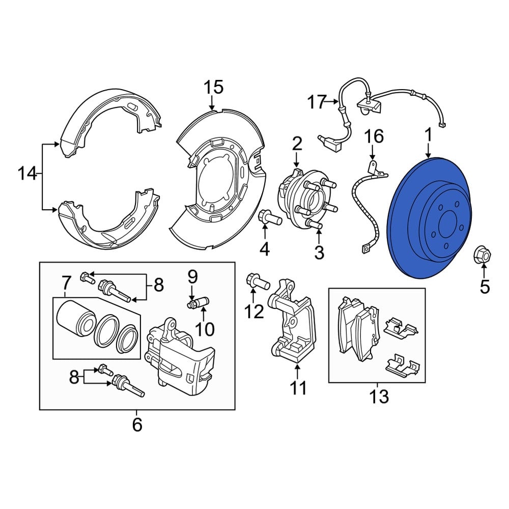 Dodge OE 68368070AA - Rear Disc Brake Rotor