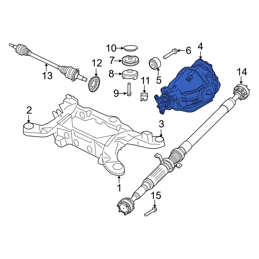 Dodge OE 68427796AA - Rear Differential