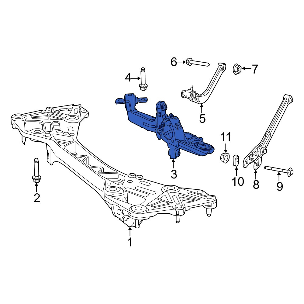 Dodge OE 68204866AC - Rear Right Suspension Trailing Arm