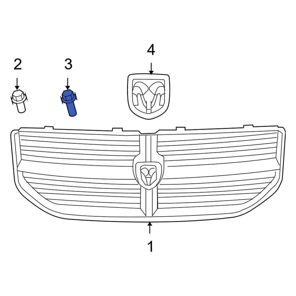 Dodge OE 6105098AA - Headlight Mounting Bolt
