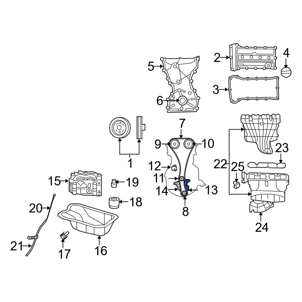 Dodge OE 2441025000 - Engine Timing Chain Tensioner