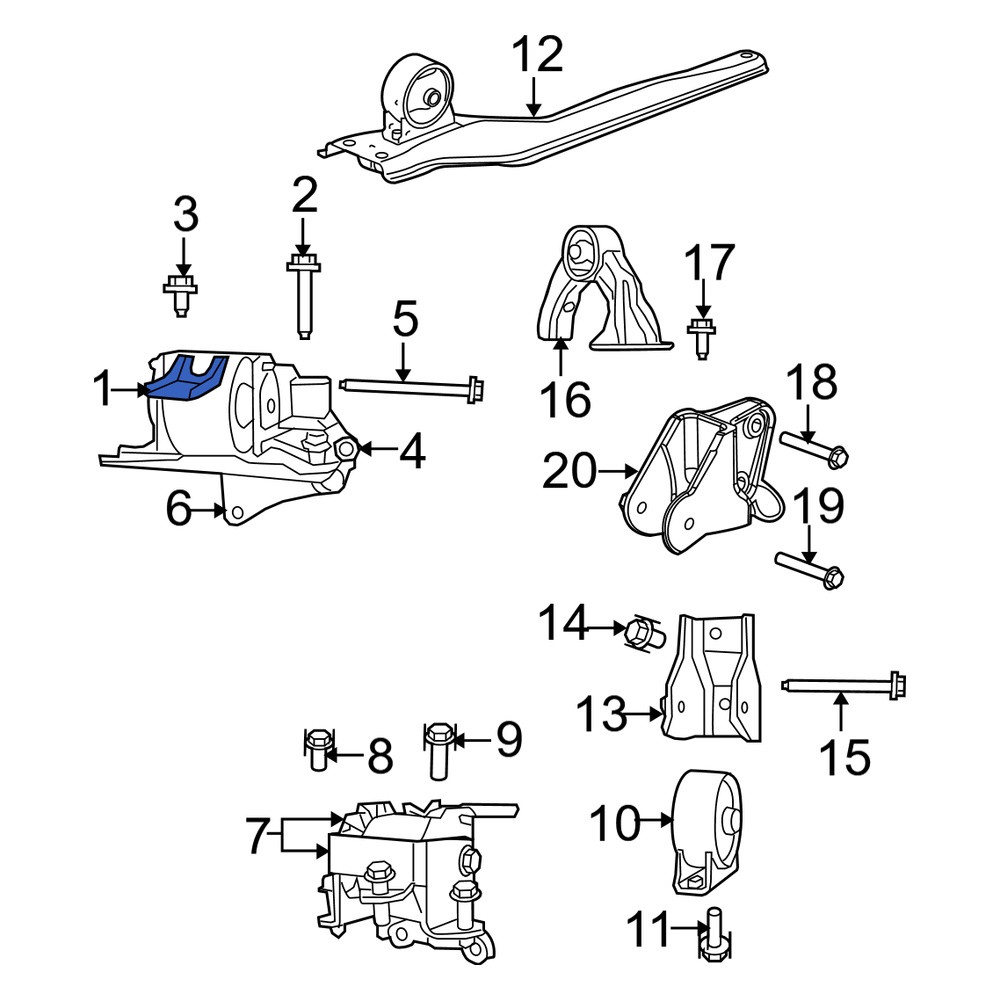 Dodge OE 5105489AK - Engine Mount