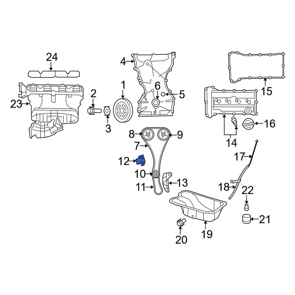 Dodge OE 2441025000 - Engine Timing Chain Tensioner