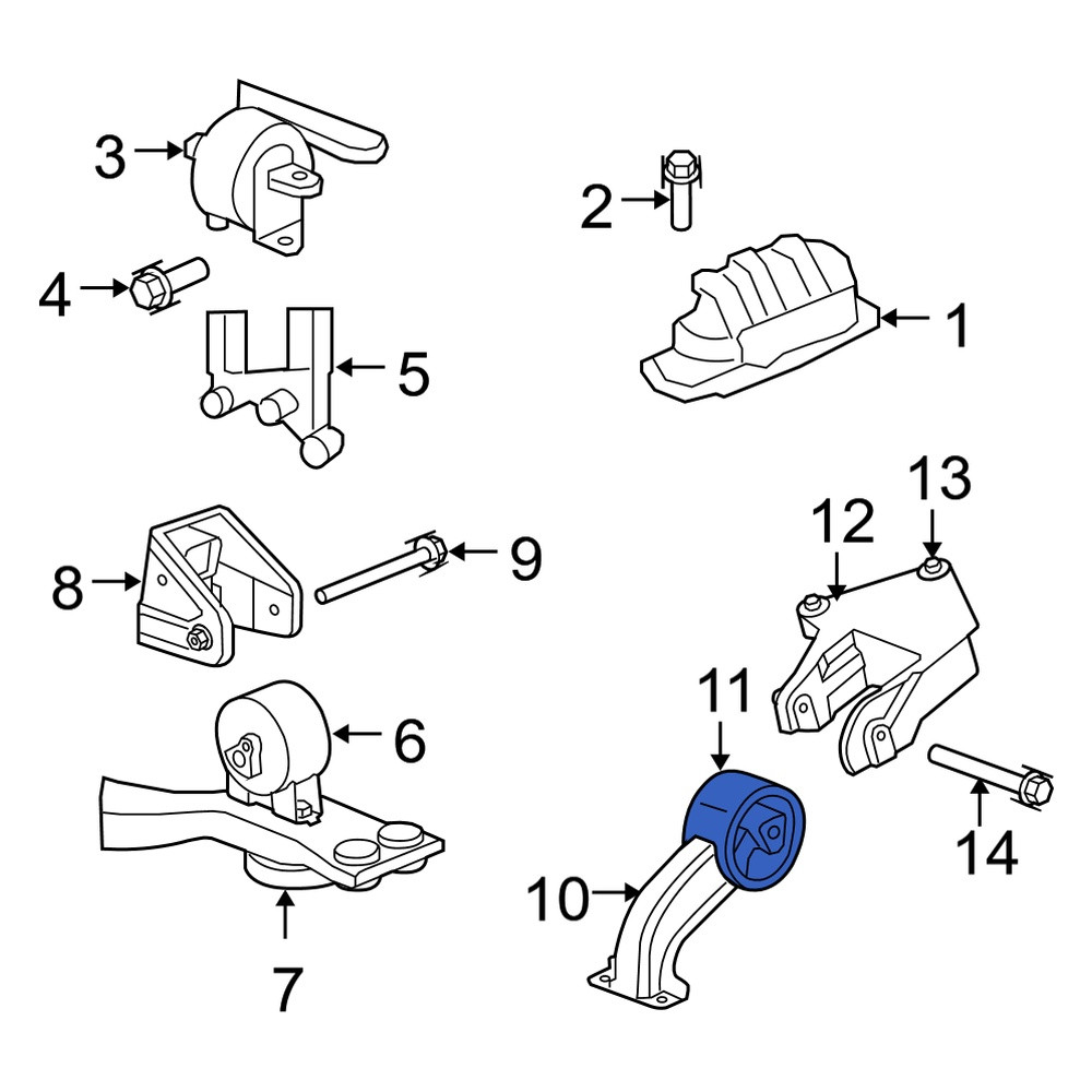 Dodge OE 5085079AD - Engine Mount