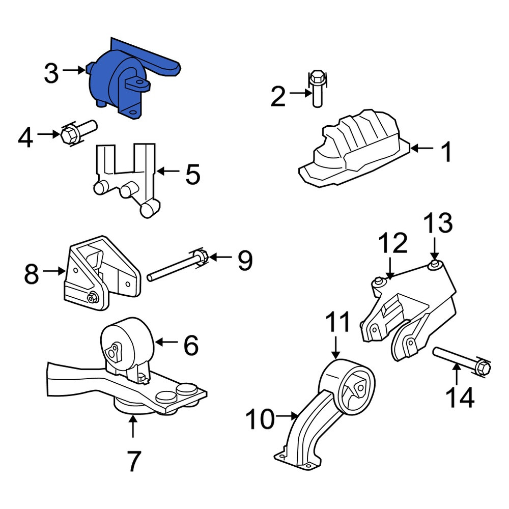 Dodge OE 5085071AD - Automatic Transmission Mount