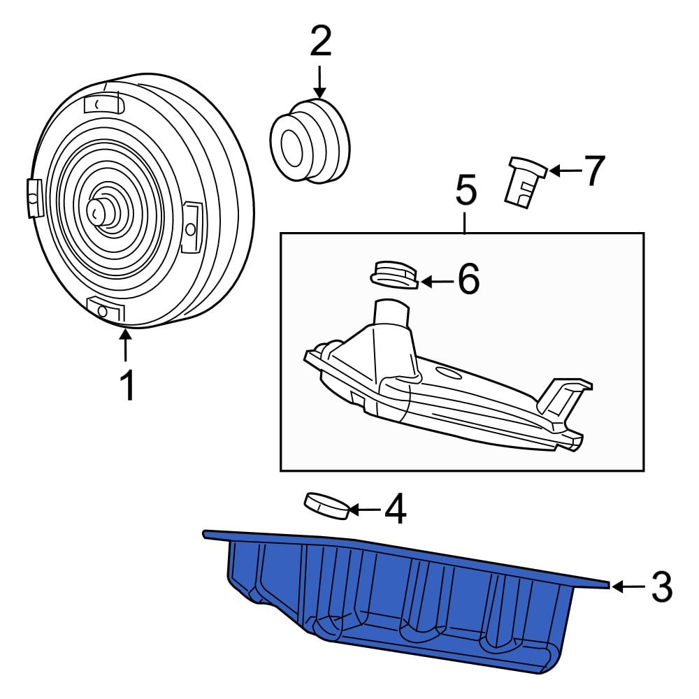 Dodge OE 5078556AA - Transmission Oil Pan