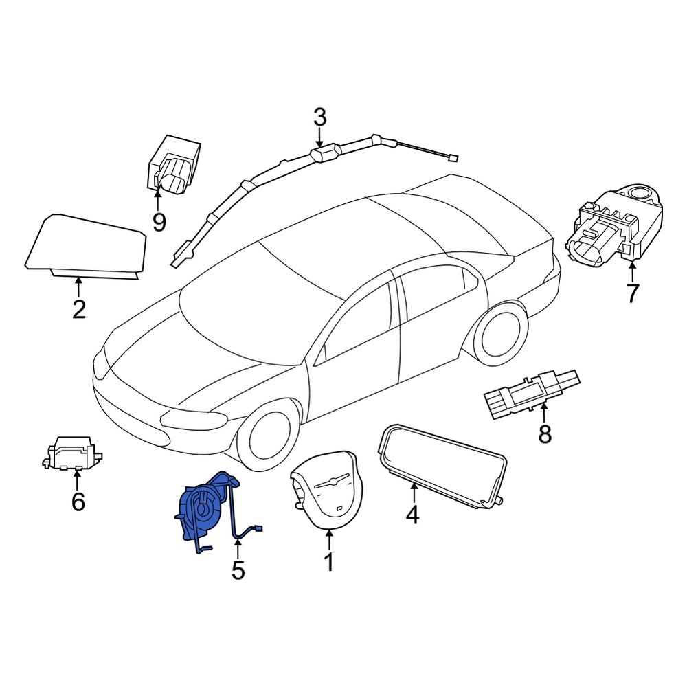 Dodge OE 5156106AG - Air Bag Clockspring