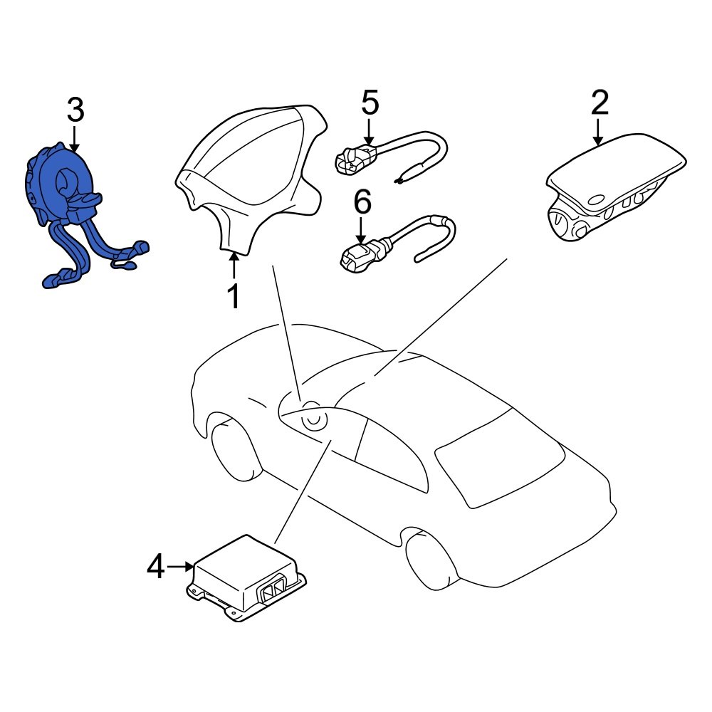 Dodge OE MR301702 - Air Bag Clockspring