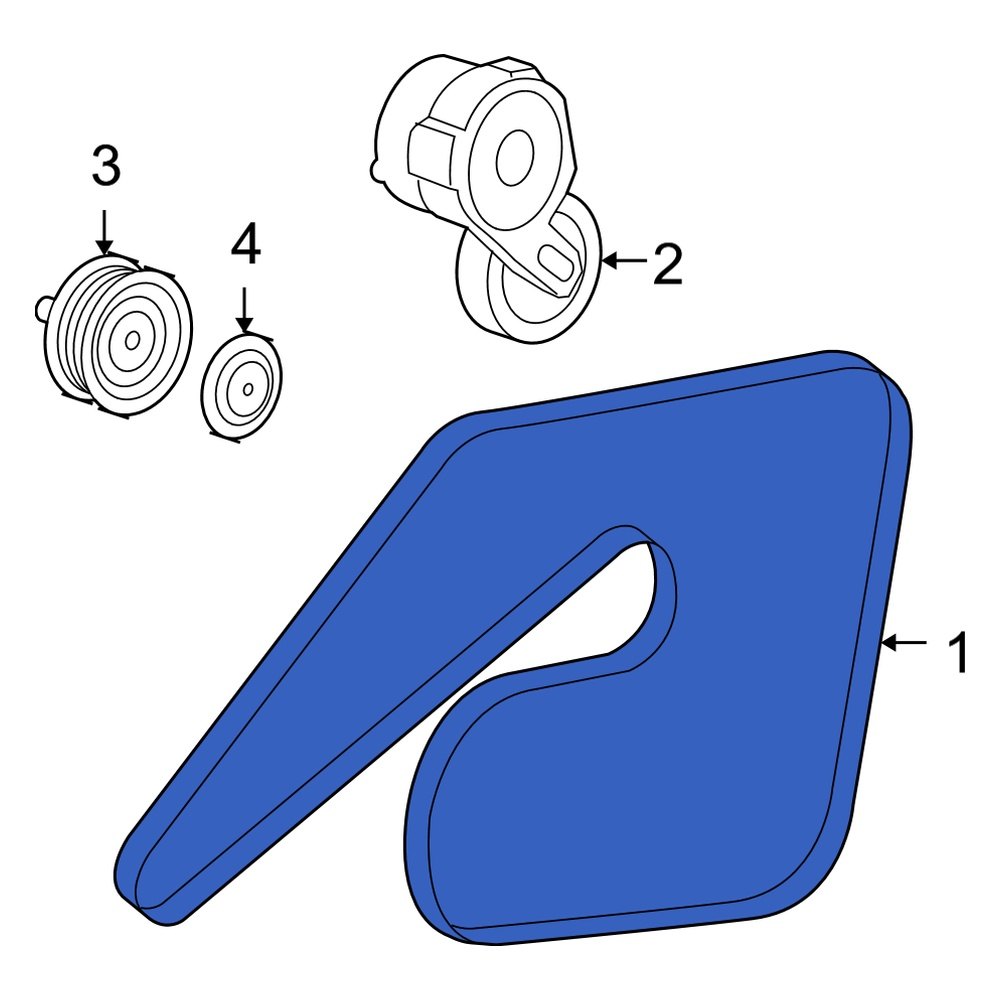 Dodge OE 4593684AA - Serpentine Belt