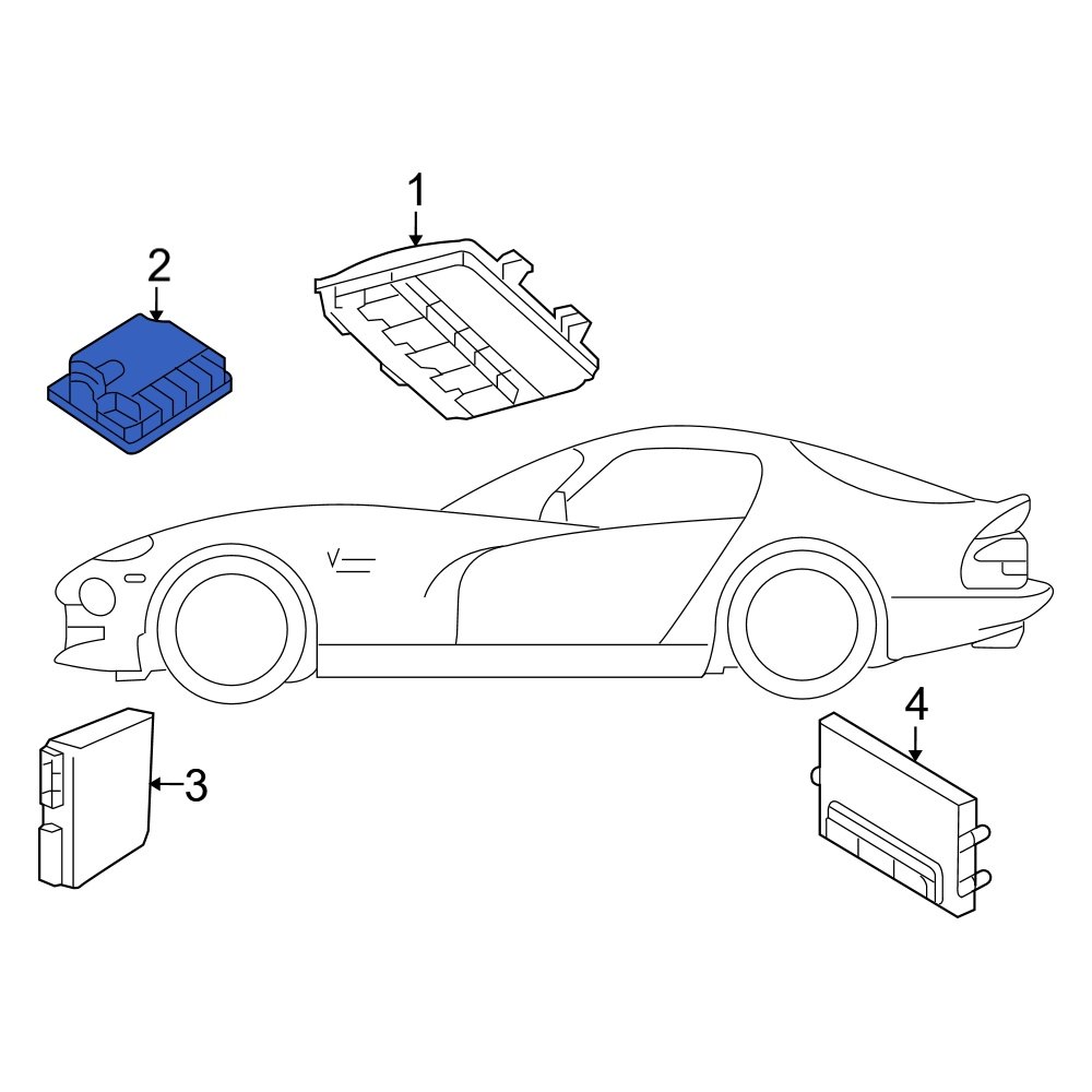Dodge OE 68170821AA - Front High Intensity Discharge (HID) Lighting Ballast