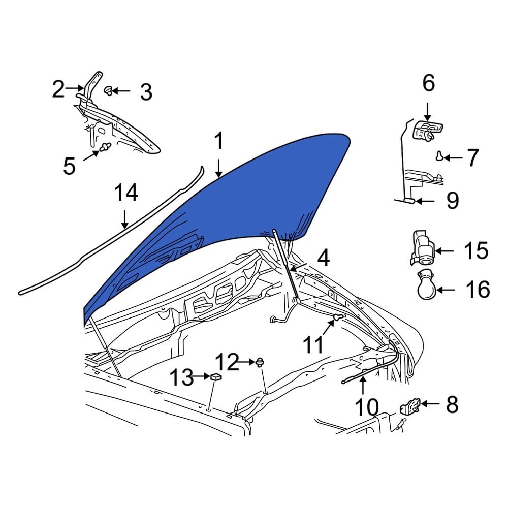 Dodge OE 55275733AF - Front Hood Panel