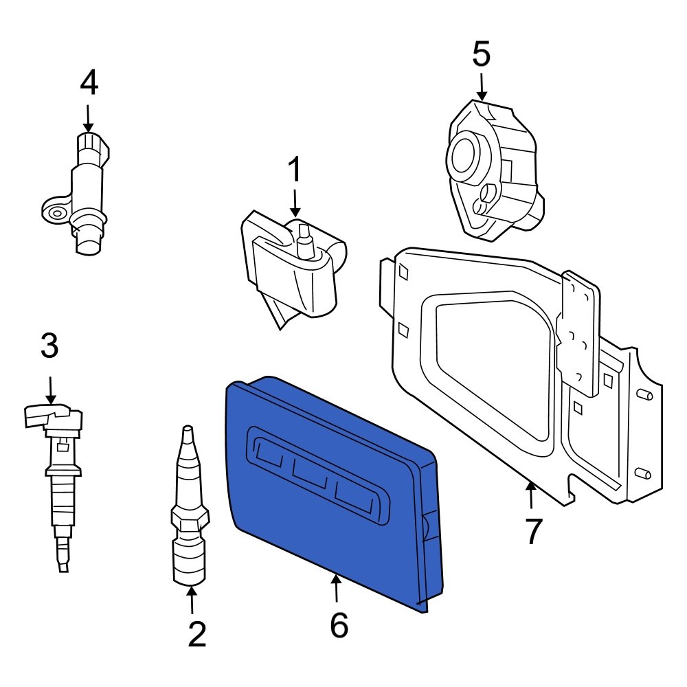 Dodge OE RL040473AG - Engine Control Module (ECM)