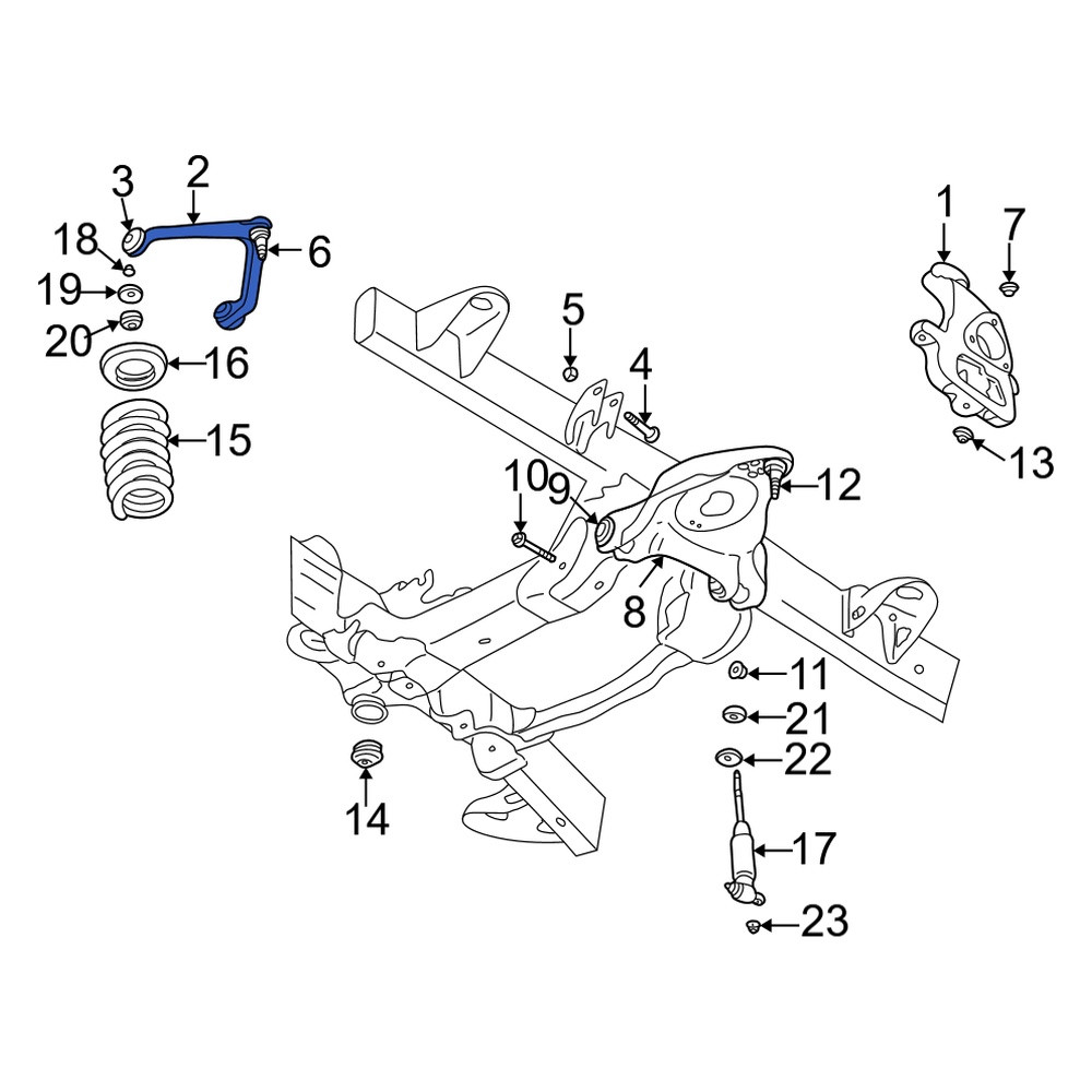 Dodge OE 52106577AI - Front Upper Suspension Control Arm