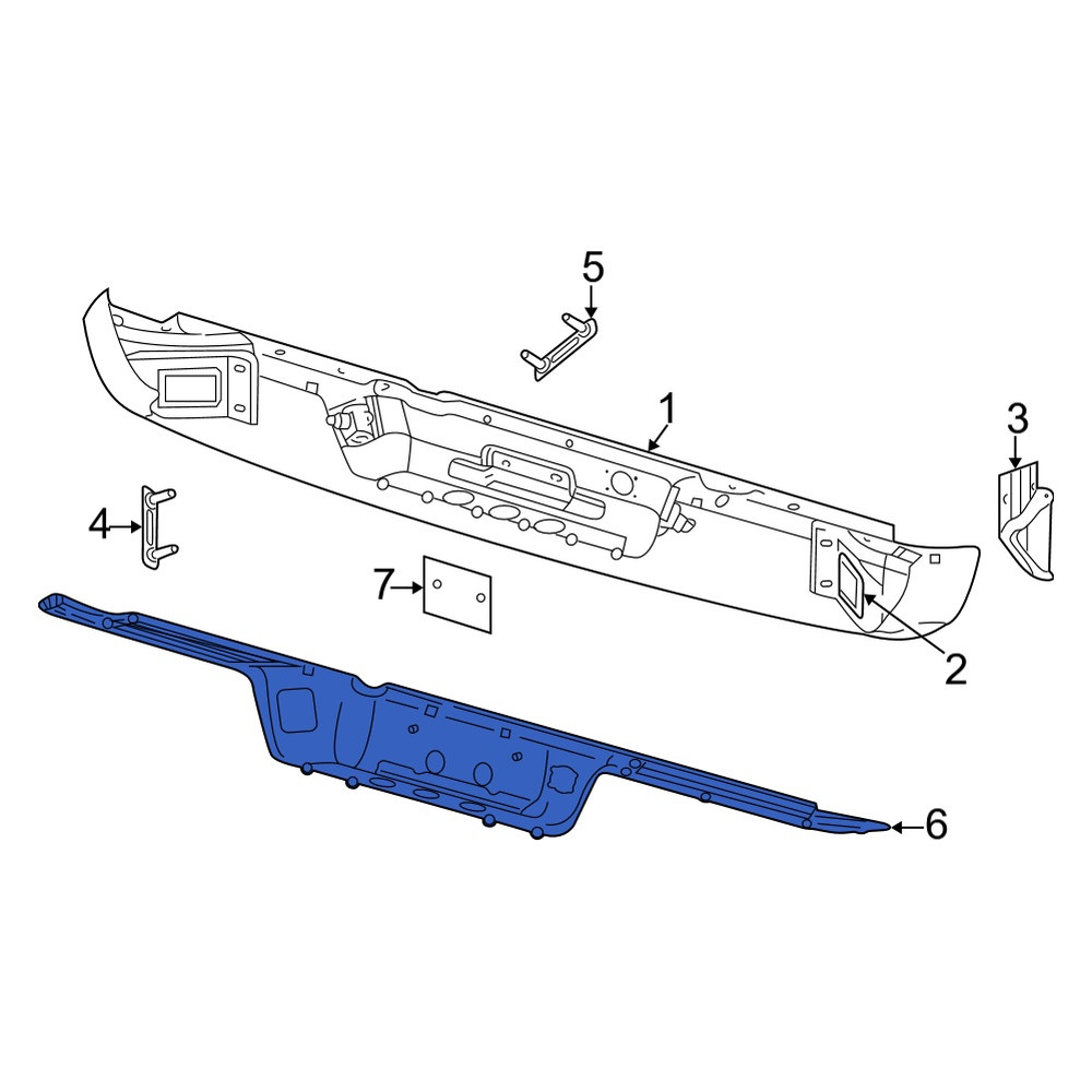 Dodge OE 55077340AE - Rear Bumper Step Pad