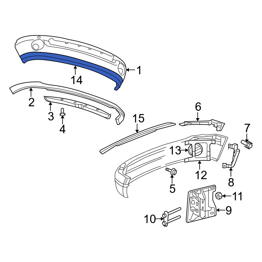 Dodge OE 55077337AD - Front Radiator Support Air Deflector