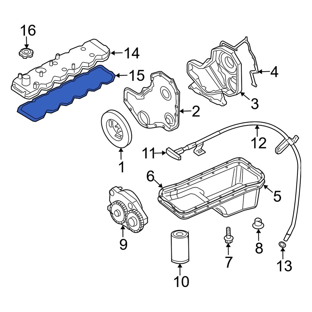 Dodge OE 5179091AD - Engine Valve Cover Gasket
