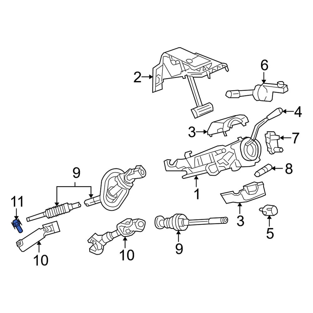 Dodge OE 6506950AA - Lower Steering Shaft Bolt