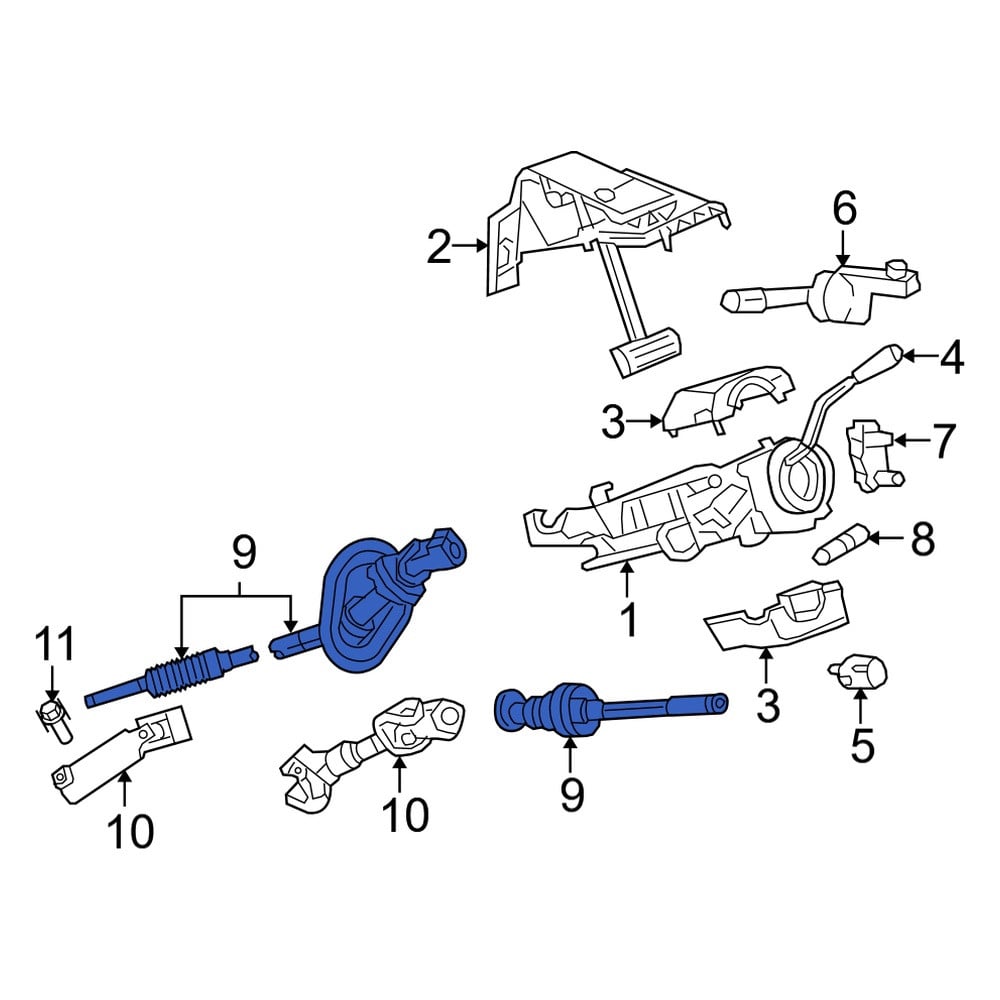Dodge OE 55351302AN - Upper Steering Shaft