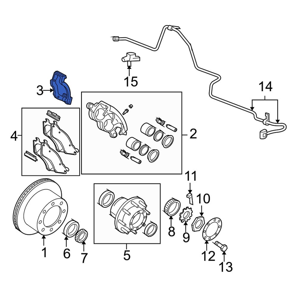Dodge OE 5080566AD - Rear Disc Brake Caliper Bracket