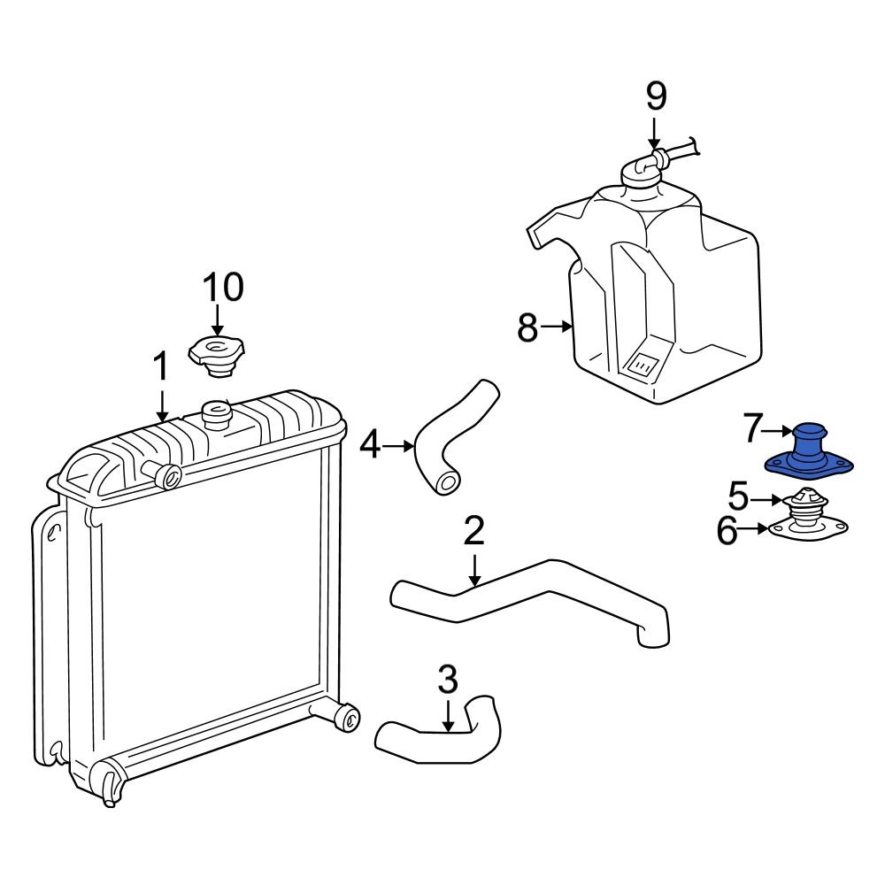 Dodge OE 53020115 - Engine Coolant Thermostat Housing