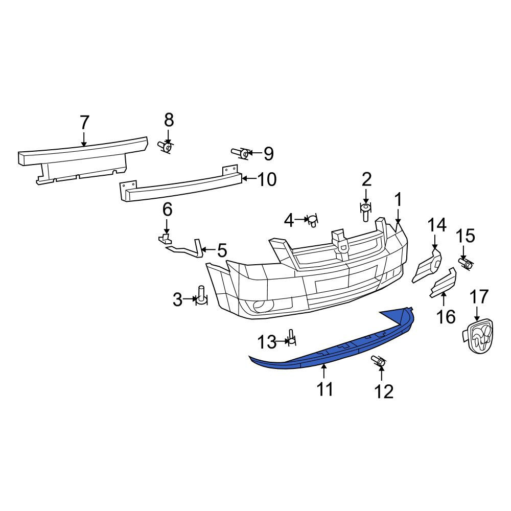 Dodge OE 68320463AA - Front Valance Panel