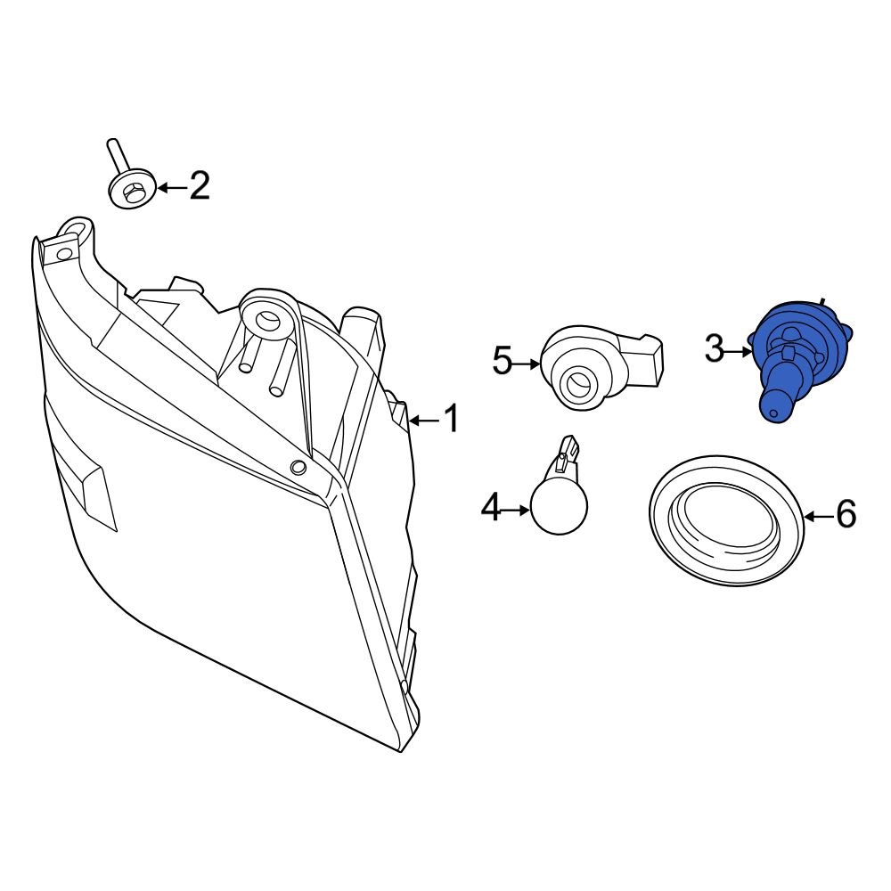 Dodge OE 68604860AA - Front Headlight Bulb