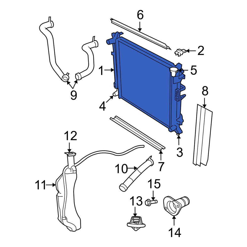 Dodge OE 4677755AE - Radiator