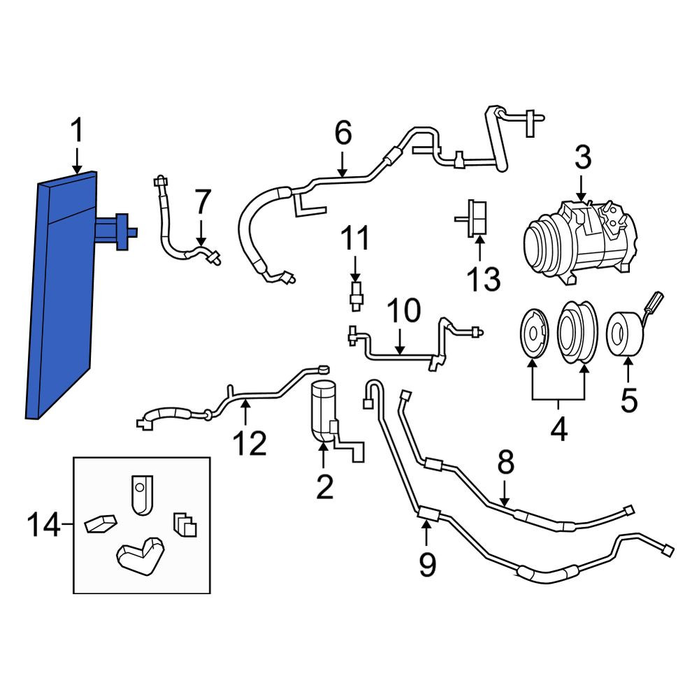 Dodge OE 4677782AC - A/C Condenser