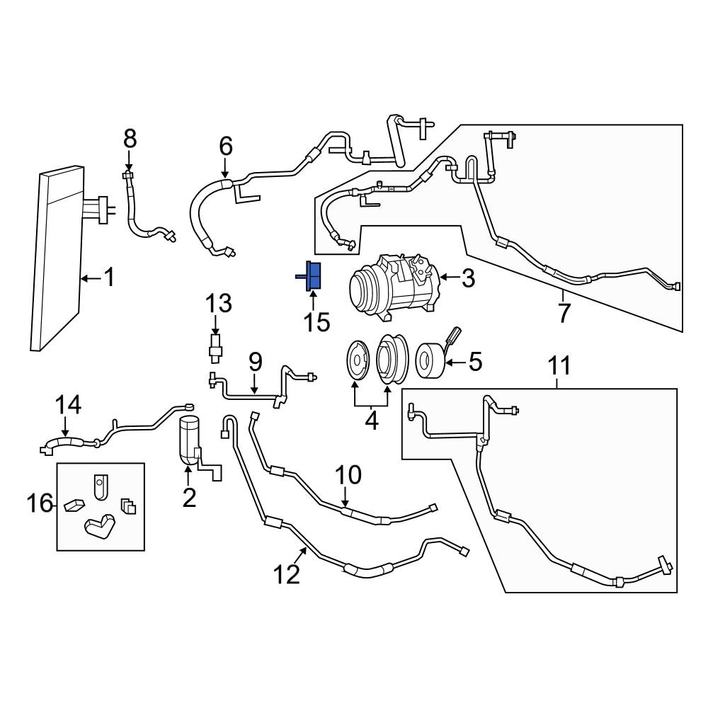 Dodge OE 68164490AB - Rear A/C Expansion Valve