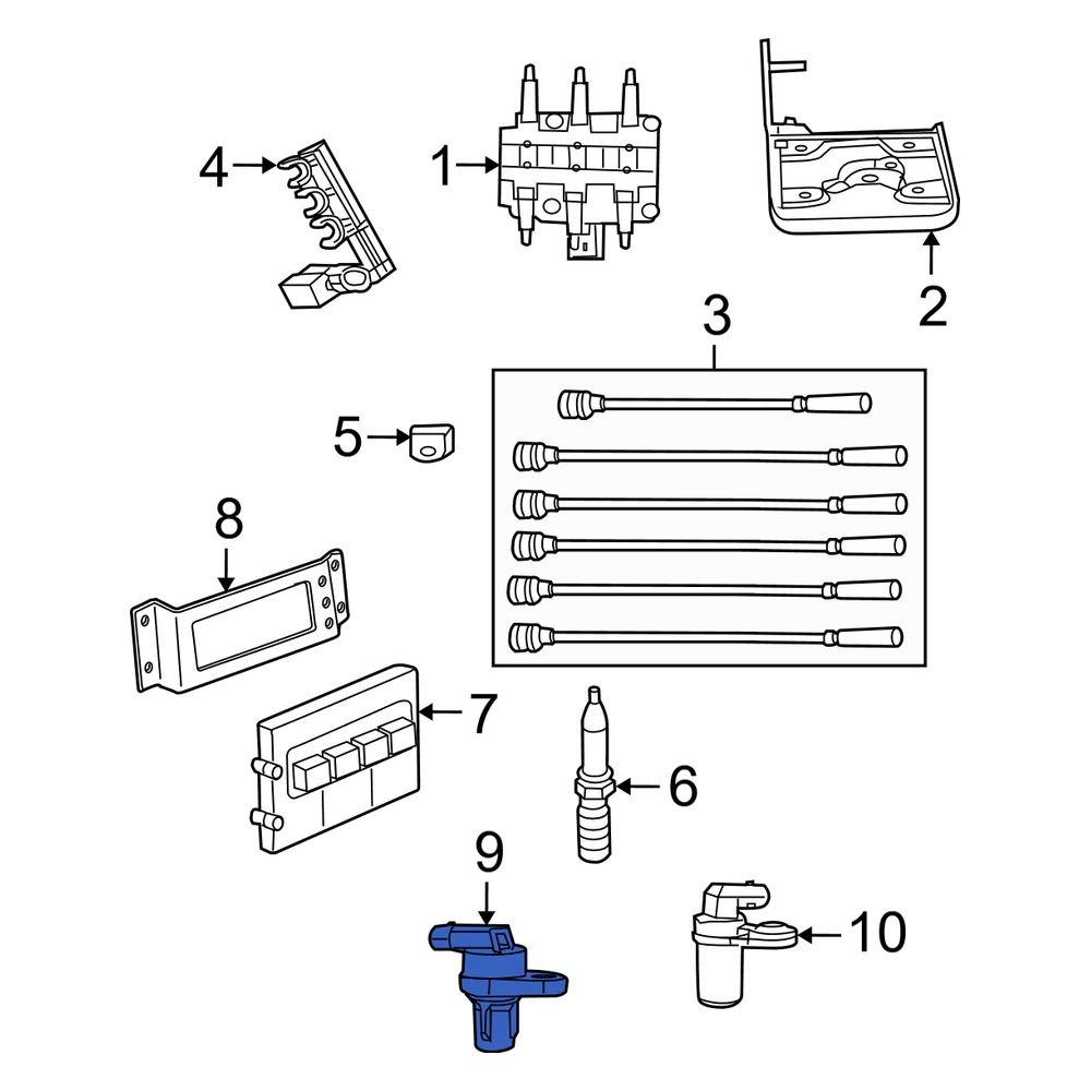 Dodge OE 5149078AD - Engine Camshaft Position Sensor