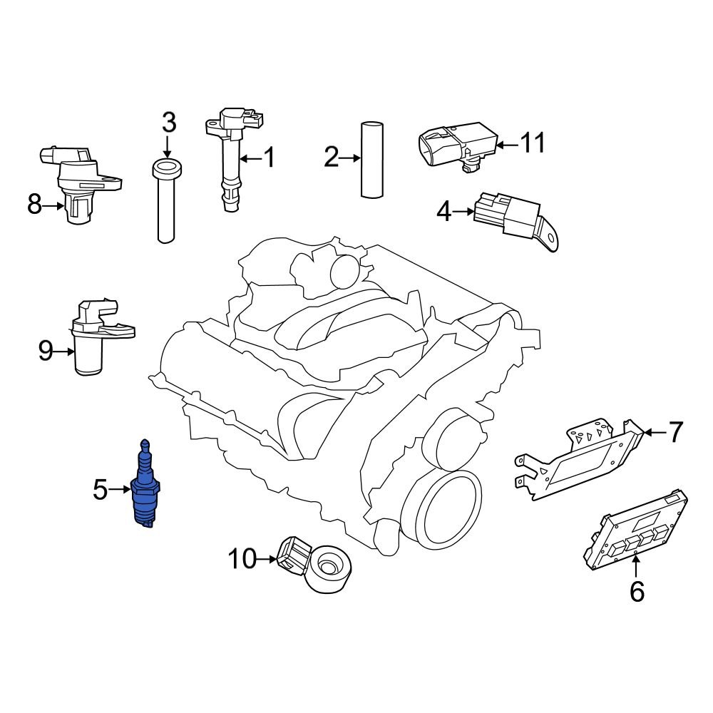 Dodge OE SP149125AF - Spark Plug
