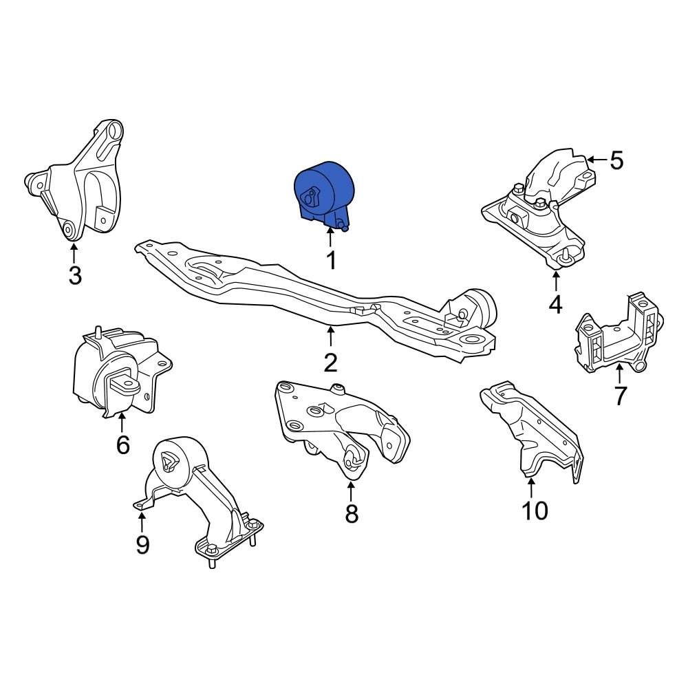 Dodge OE 5273883AD - Front Engine Mount
