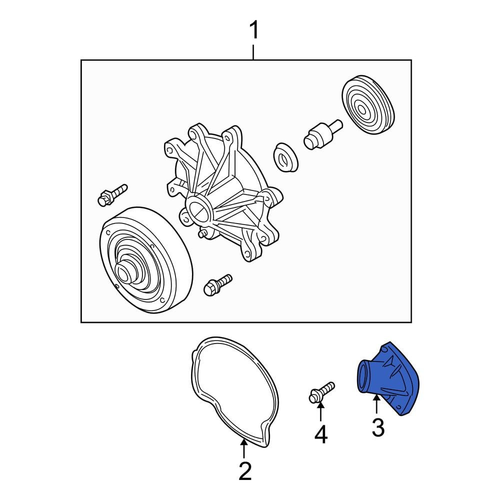 Dodge OE 53020887AD - Engine Coolant Thermostat Housing