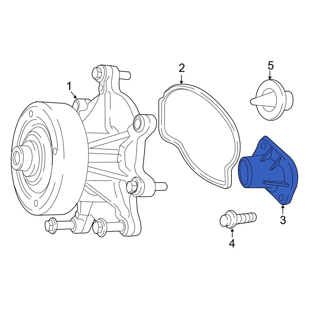 Dodge OE 53020887AD - Engine Coolant Thermostat Housing